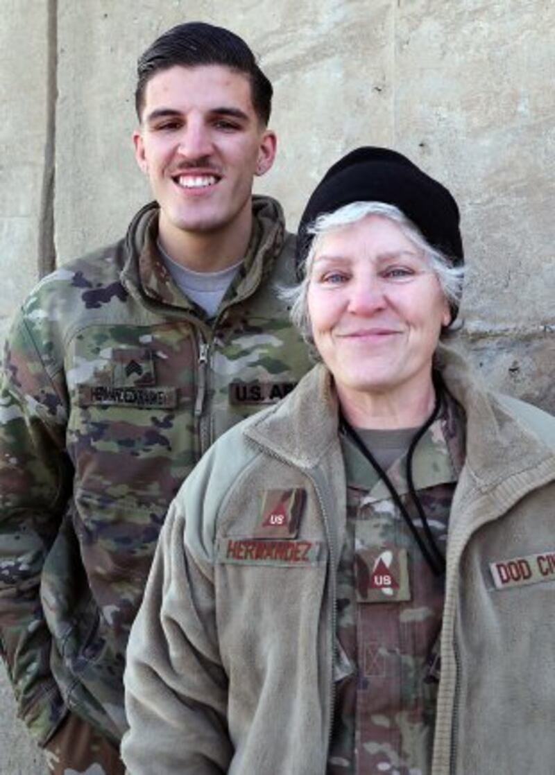 Like mother, like son: Deployed soldier’s mom joins him in Afghanistan