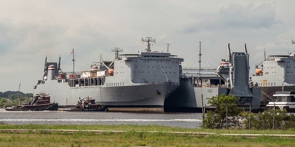 The US military’s logistical train is slowly snaking toward China