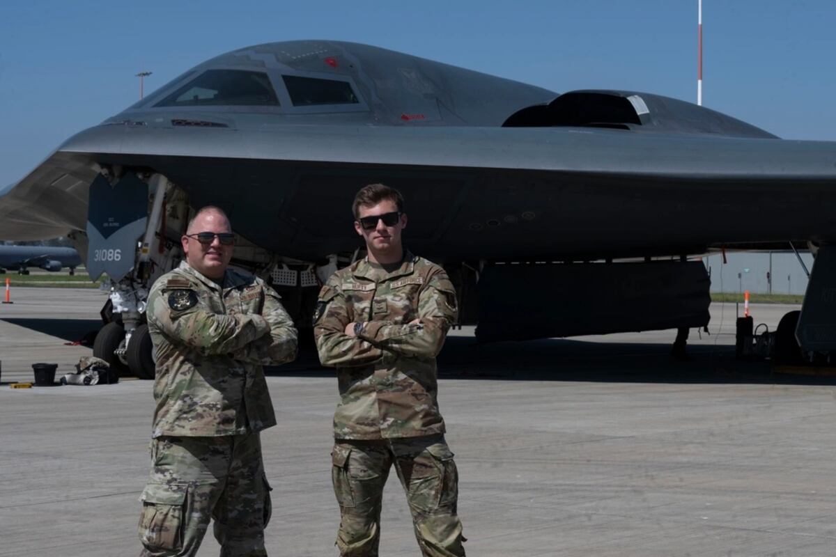 Father and son airmen tackle deployment together