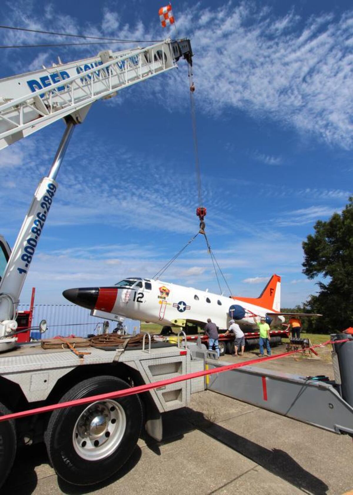 Navy jet gets 2nd career in retirement