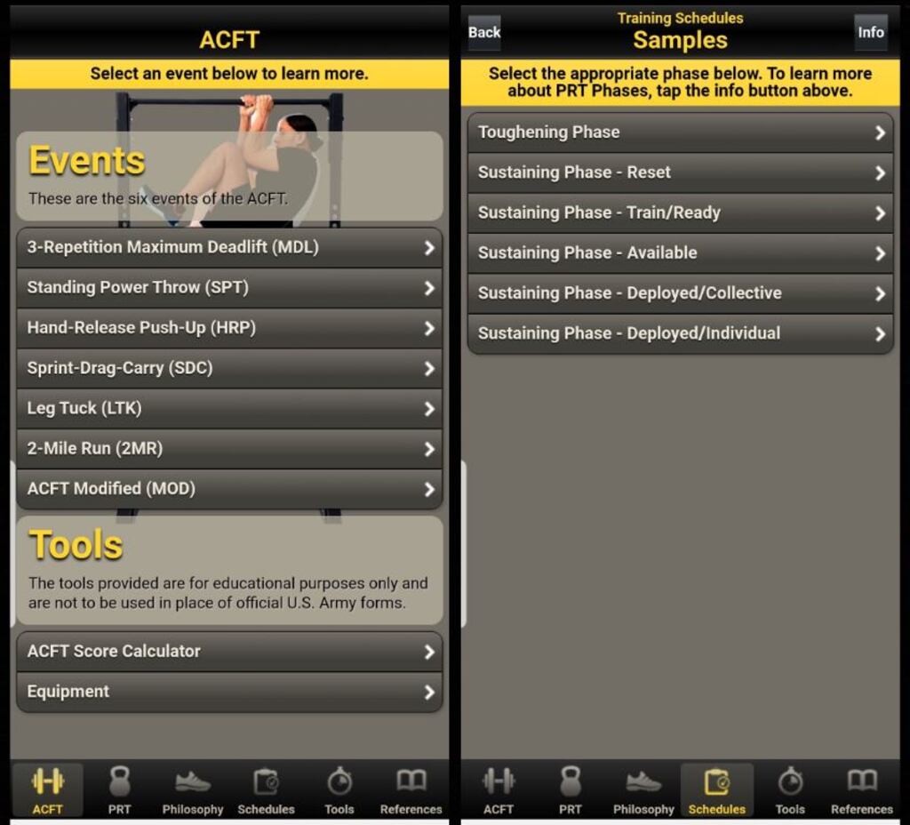 Army releases ACFT mobile app that calculates scores, personalizes workouts