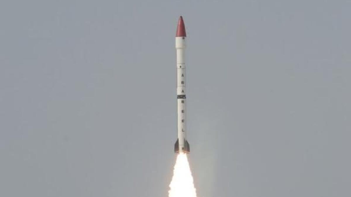 Pakistan test-fires Ababeel nuclear missile