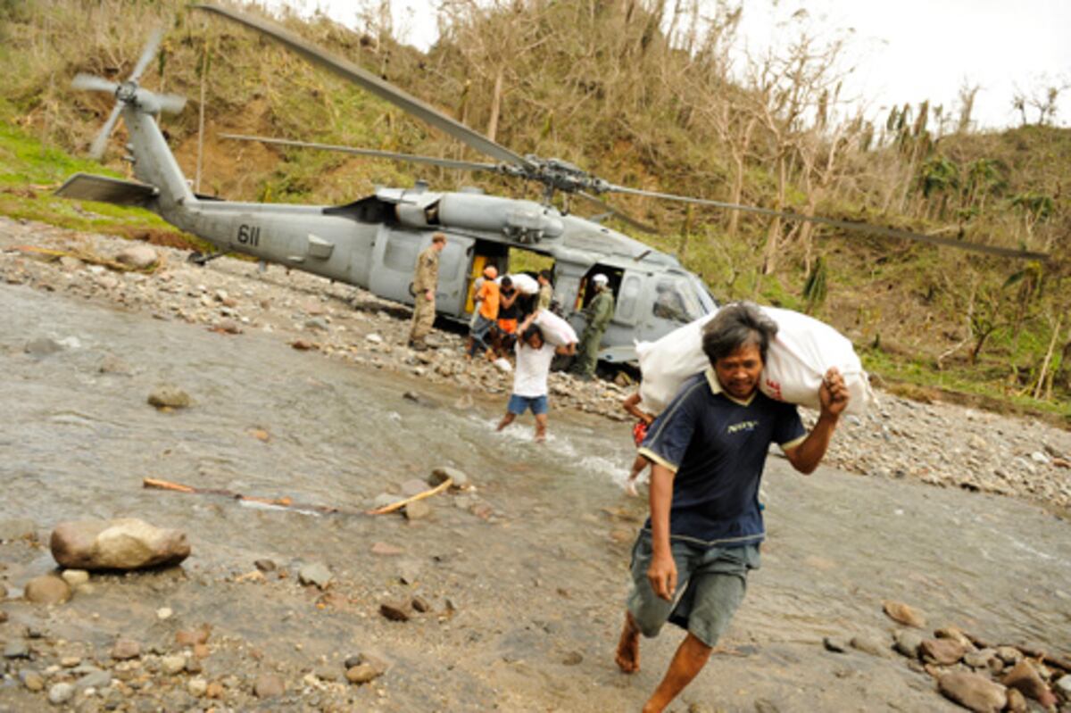 Humanitarian relief operations in the Philippines