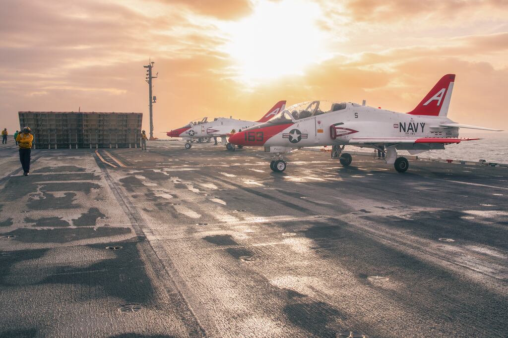Dozens of Navy TH-73 Thrasher helicopters damaged in Florida storm
