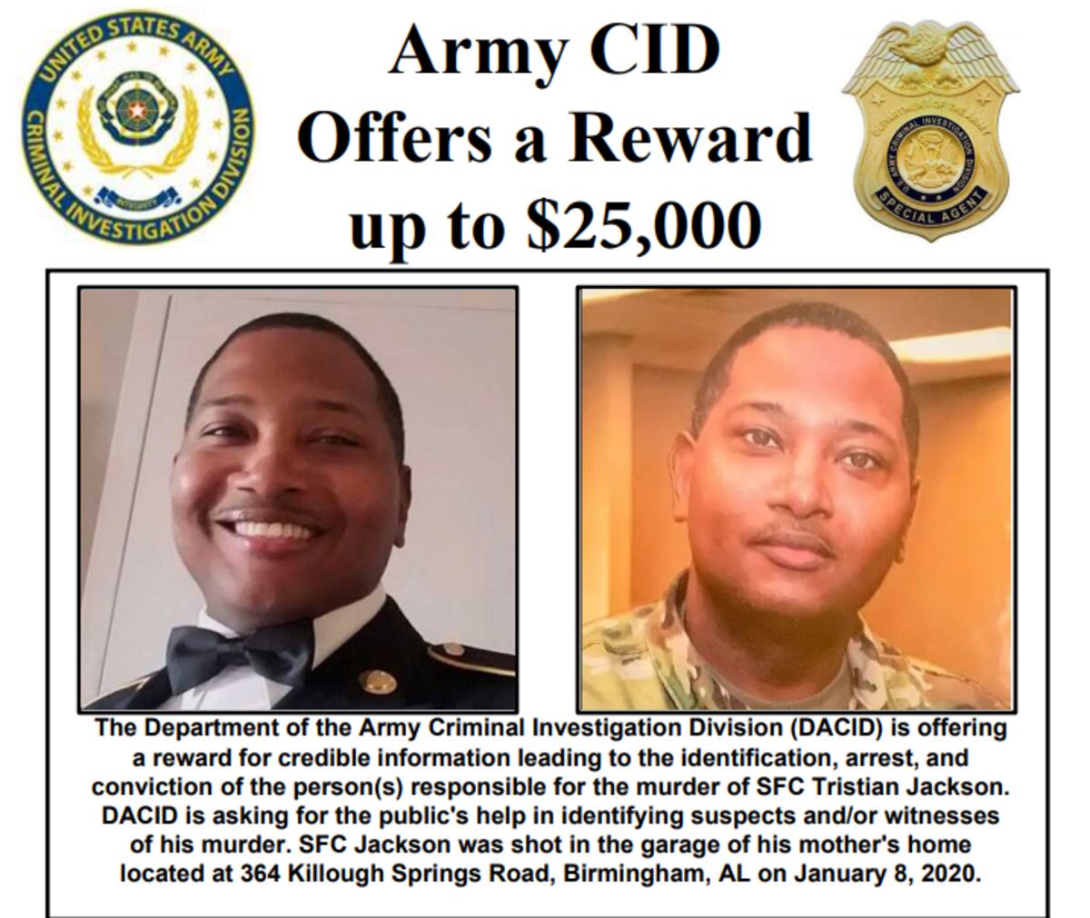 Army offers $25,000 reward for information on recruiter’s death
