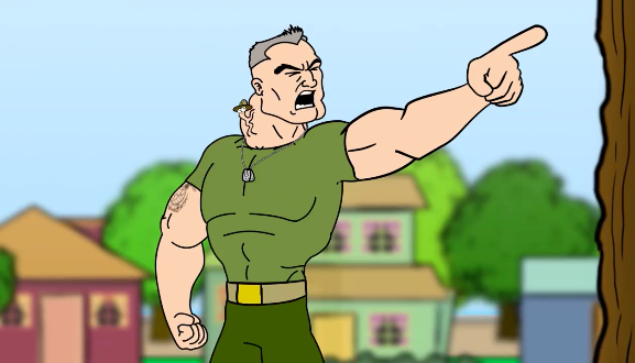 Marine's 'Gunny' cartoon spoofs veteran transition