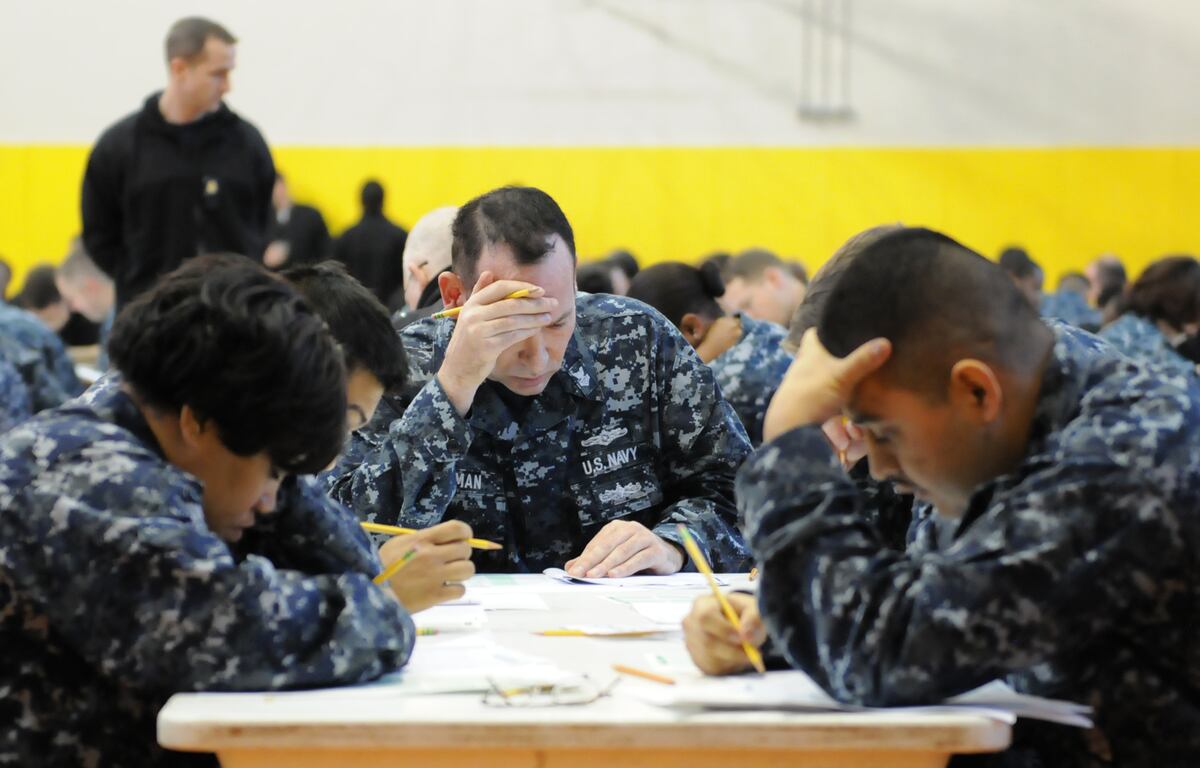 Failure rate rises for chief petty officer exam
