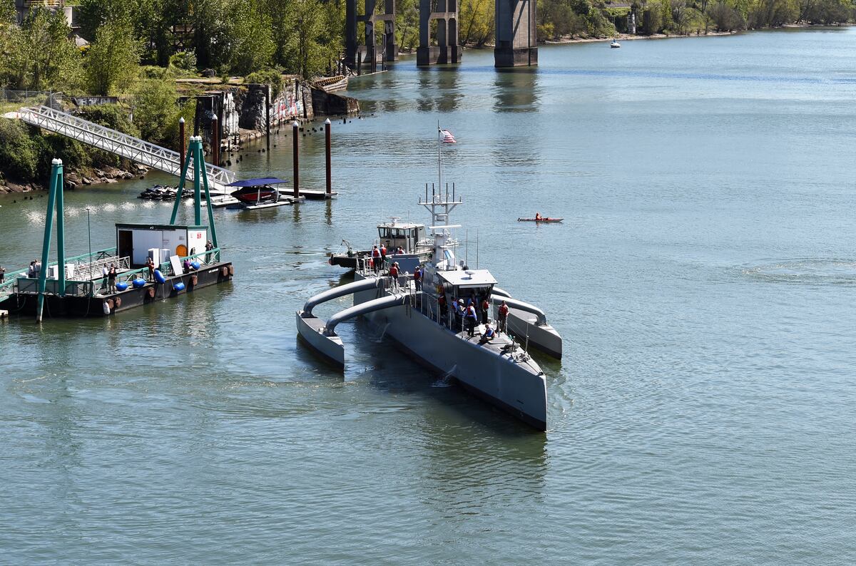 Meet the Navy's new sub-hunting drone ship
