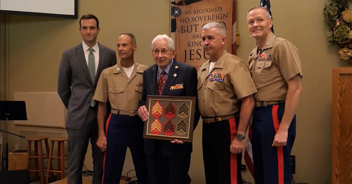 Marine vet finally promoted to sergeant 73 years later