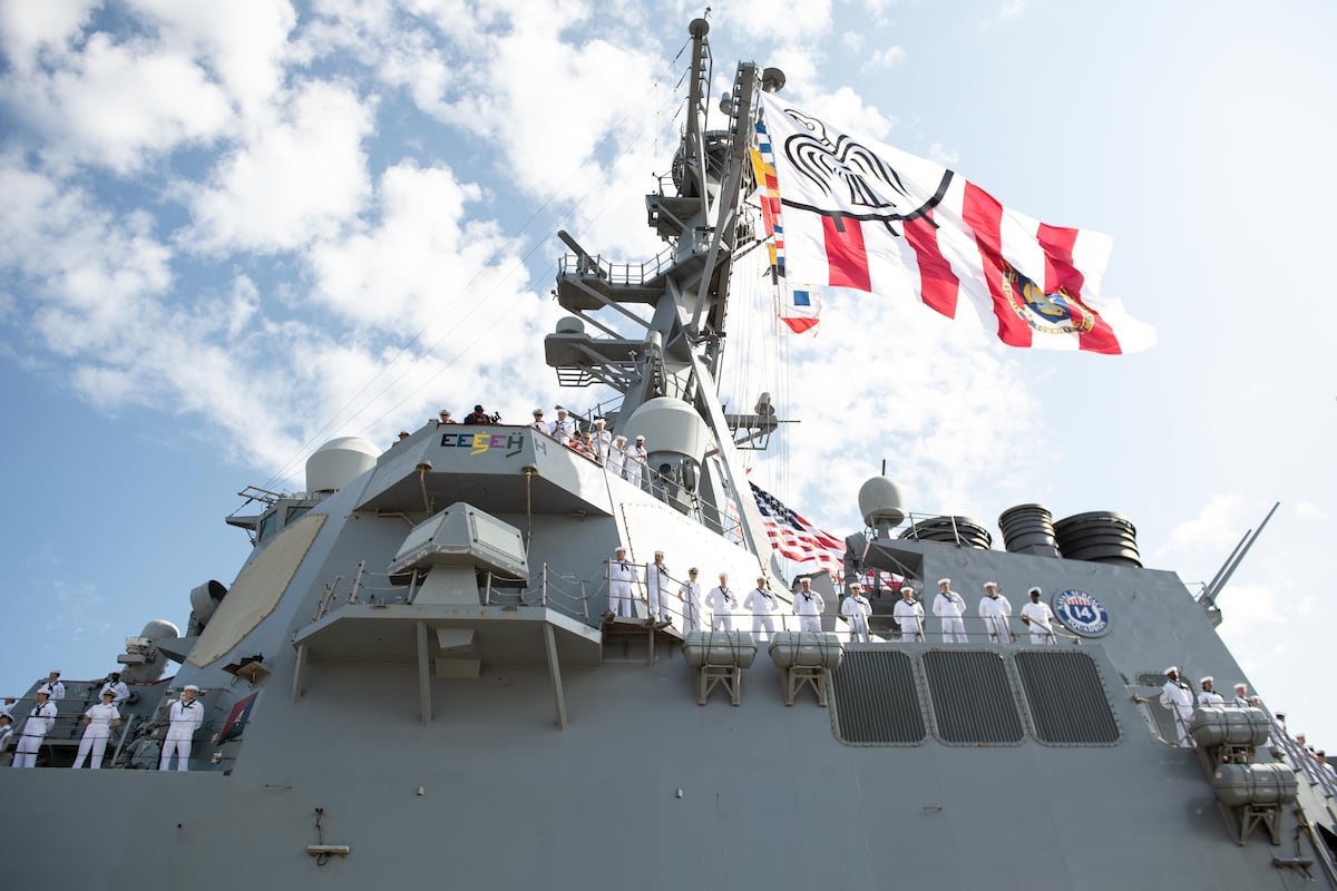 After an historic deployment, the USS Carney is home
