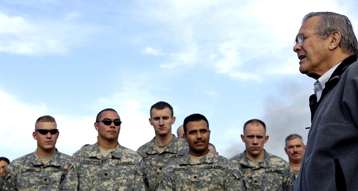 How Rumsfeld viewed the most iconic aircraft of the War on Terror