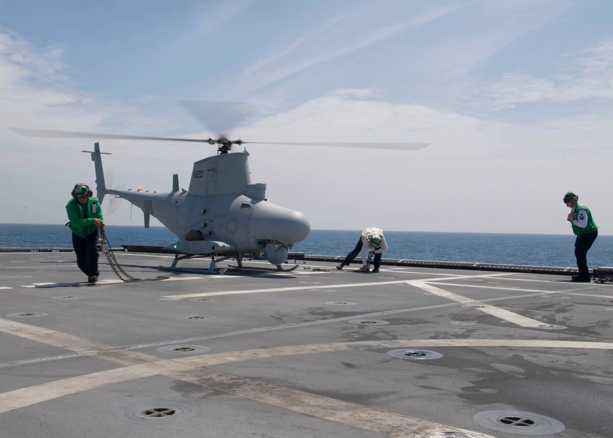 Dual hatted: Navy crew train up on manned and unmanned helos