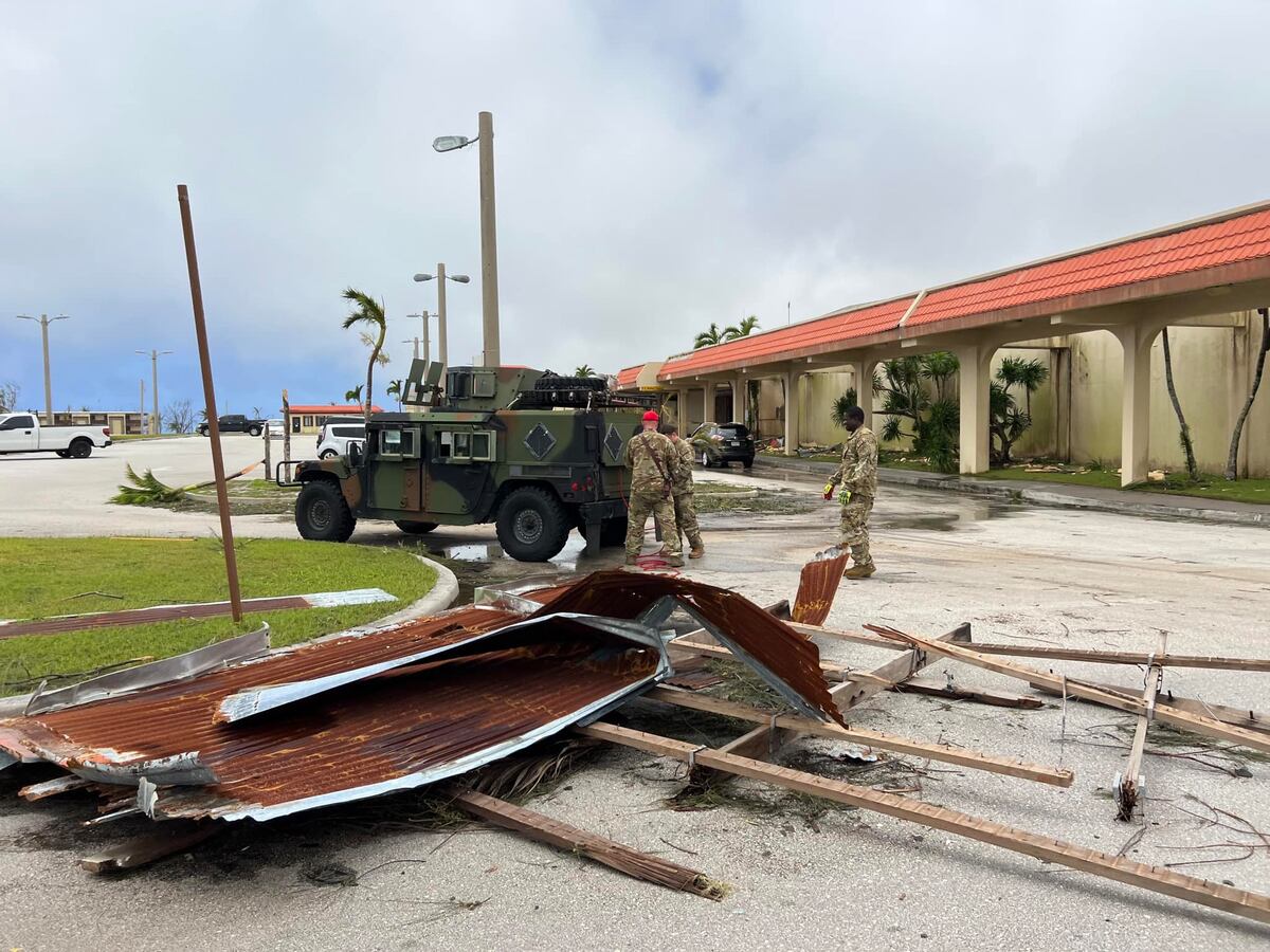 Military prepares for disaster relief on Guam after massive typhoon