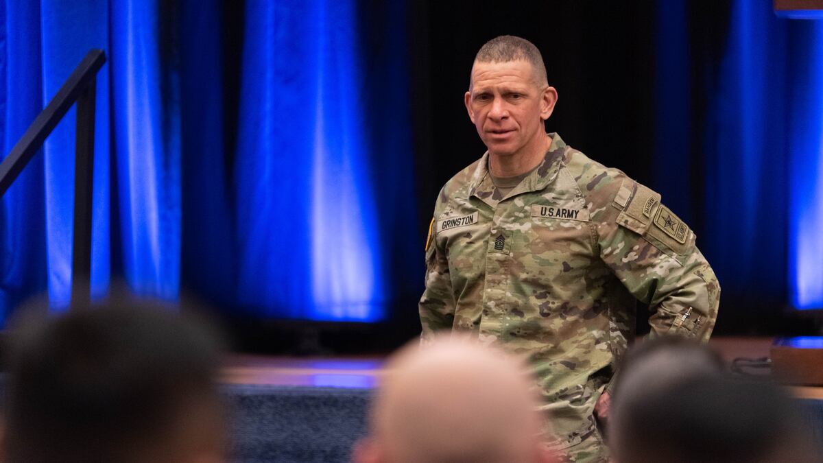 Soldiers under ‘enormous strain,’ warns Army’s top enlisted leader