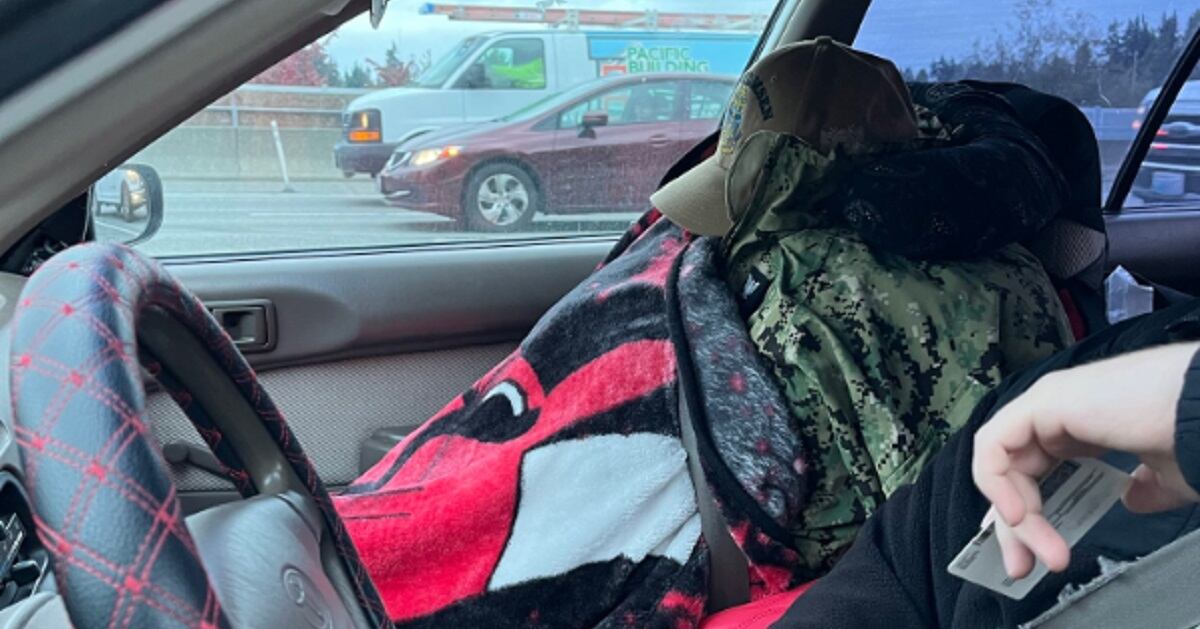 Sailor busted for using a duffel bag dummy passenger in carpool lane