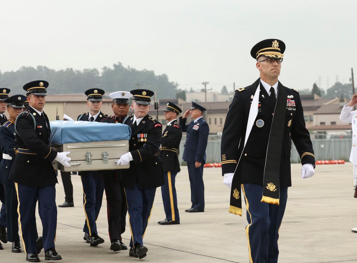 UN Command holds repatriation ceremony for 6 US service members killed ...