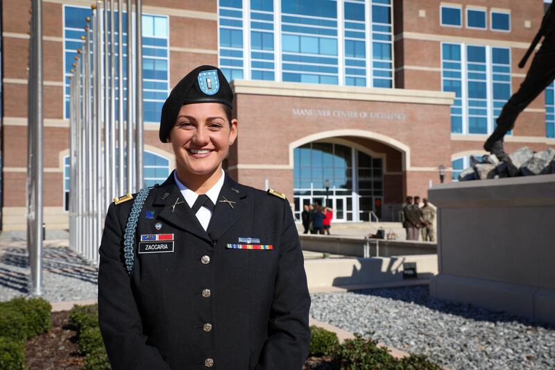 First female Army reservist graduates infantry officer training