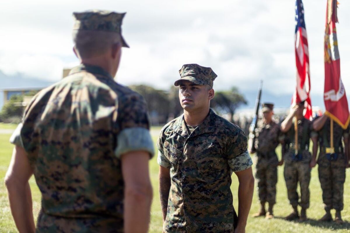 Hawaii Marine honored for jumping off cliff to save woman’s life