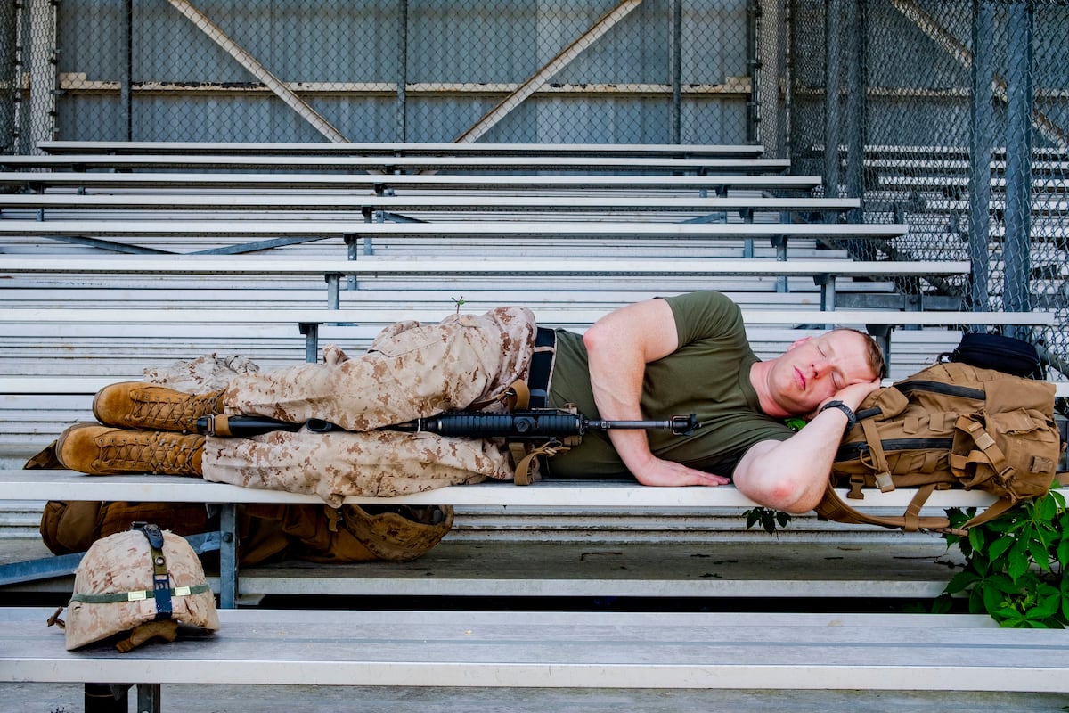 A definitive ranking of troops’ extreme napping positions