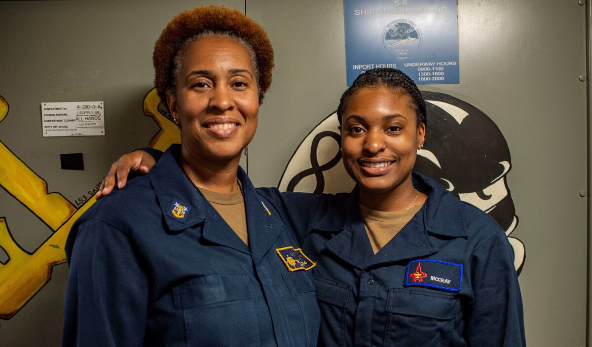 How this mother, daughter got to serve aboard the Ford together