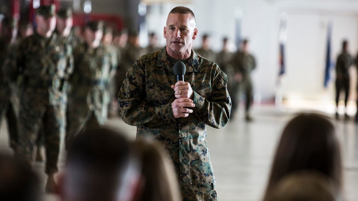 A Marine takes over as senior enlisted leader of US Africa Command