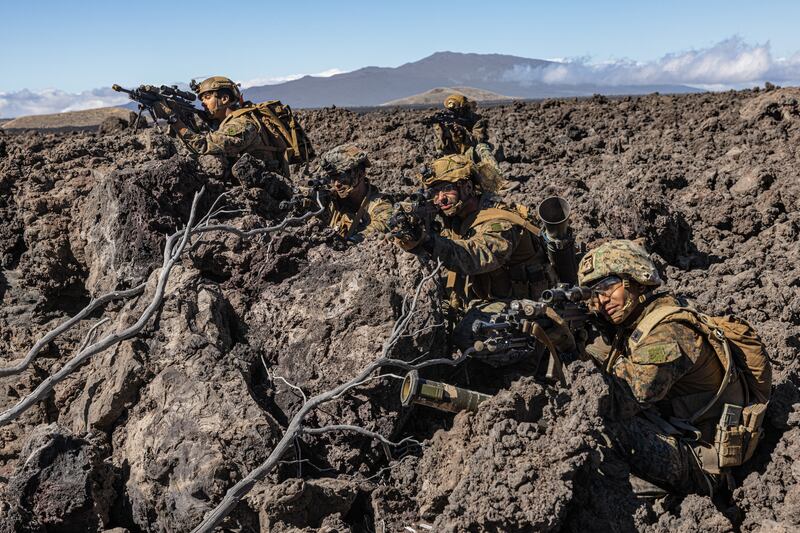 Soldiers practice island hopping, advanced tactics in Hawaii exercise
