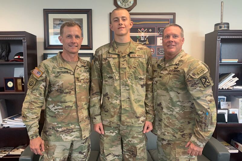 Army recognizes soldier who rescued father and child swept up by river
