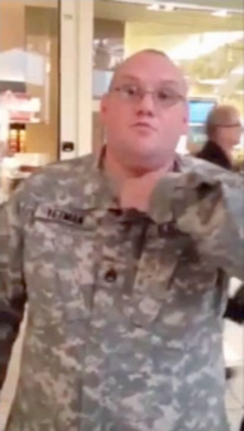 Video: Watch vet confront military faker at the mall