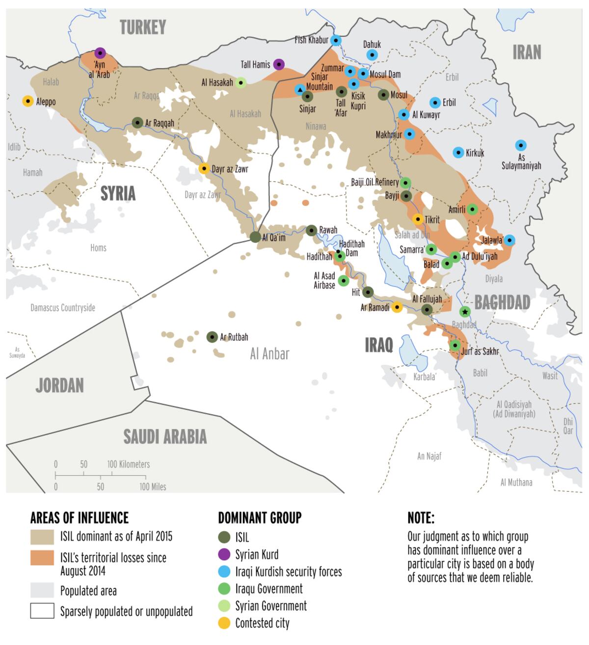 New DoD map shows Islamic State losing territory