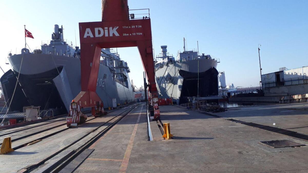 Turkish shipyard preps two landing crafts for Qatari Navy