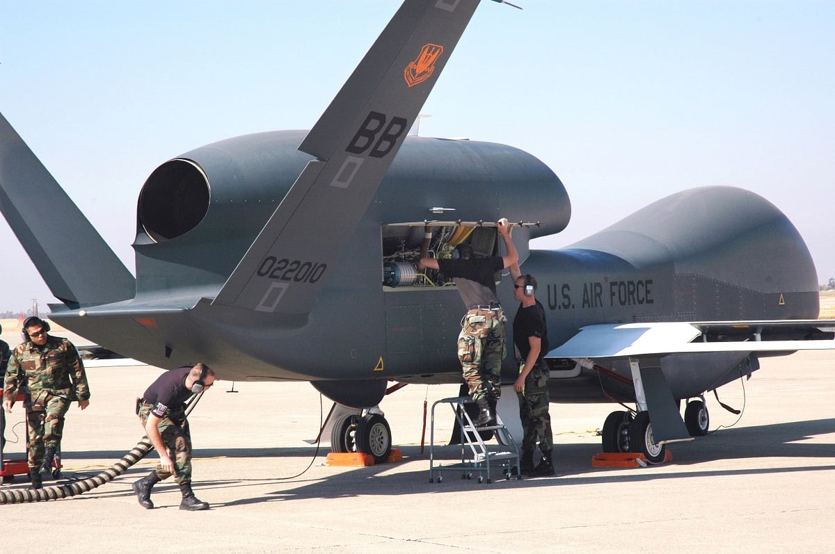 Global Hawk drone crashed off the coast of Spain in June, but the Air ...