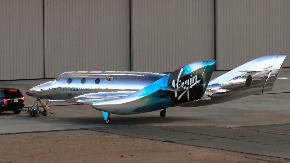 Virgin Galactic Reveals Latest Spaceship VSS Imagine With Mirror-Like Hull