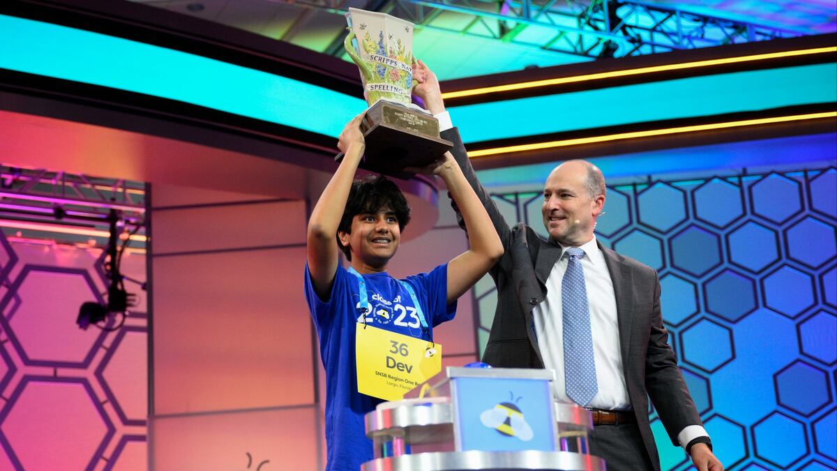 Dev Shah, 14, Wins National Spelling Bee with 'Psammophile'