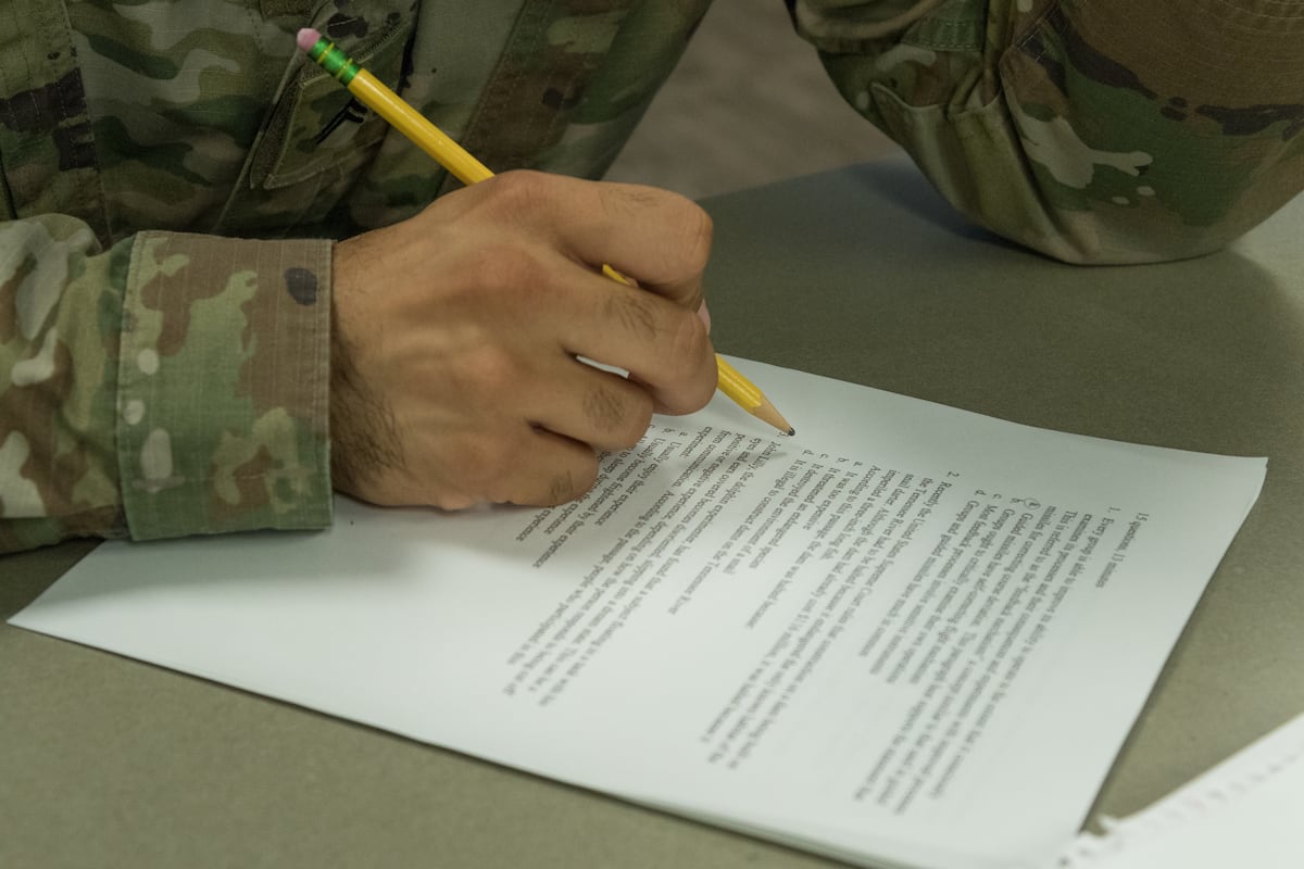 The ASVAB test may soon include calculators
