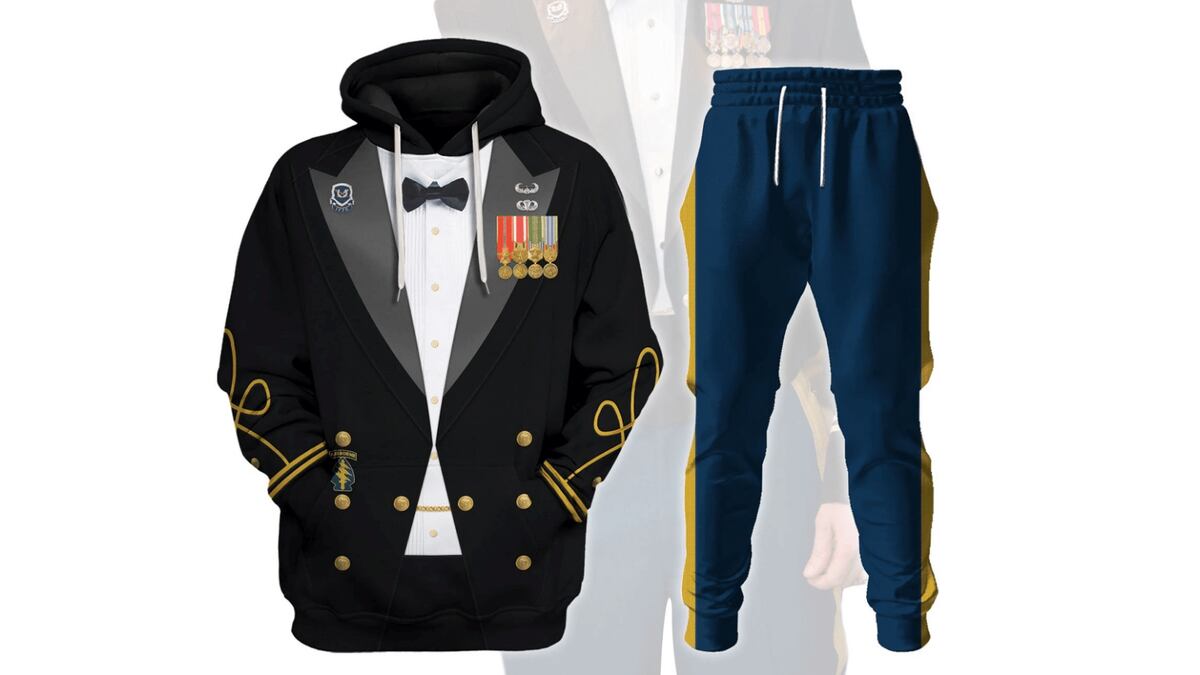 Finally, an Army Mess Uniform fit for the couch