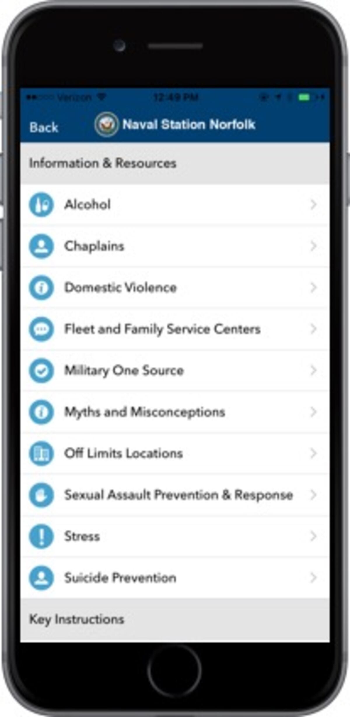 Navy's LiveSafe app provides sailors with valuable resources