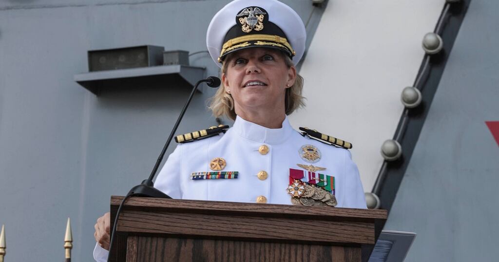 She was the first woman to lead an aircraft carrier. Who is next?