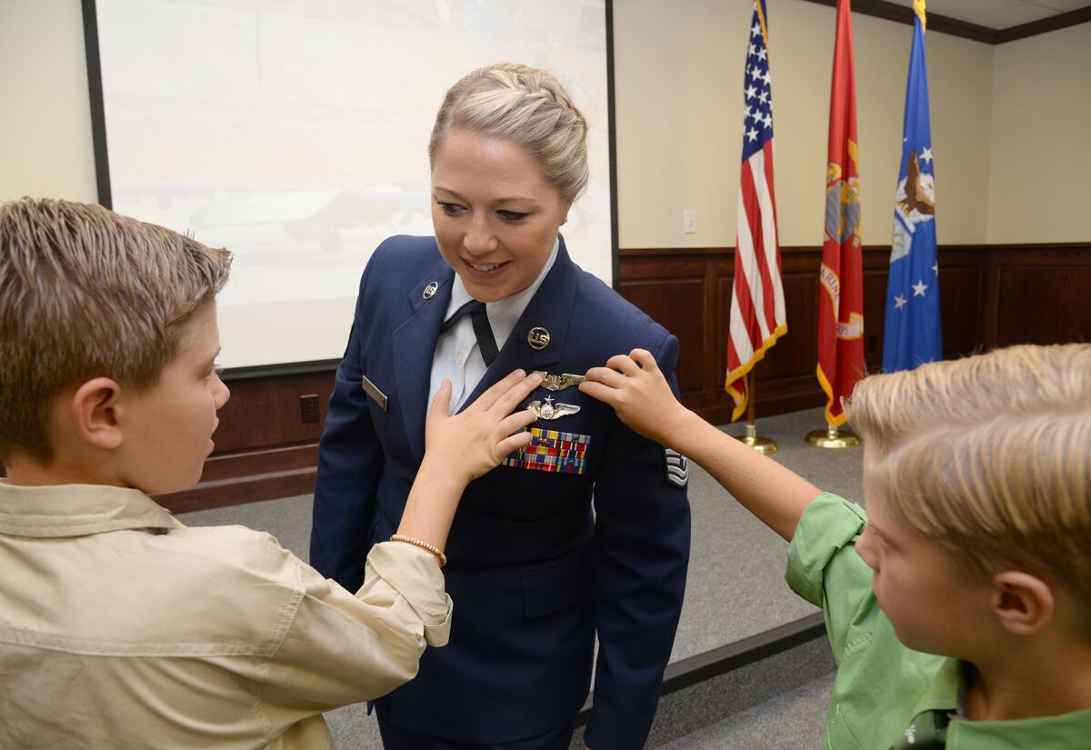 Air Force graduates first enlisted female pilot