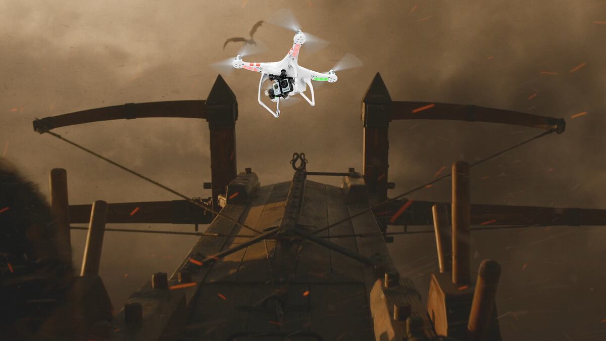 HBO stars reveal a game of counter drones