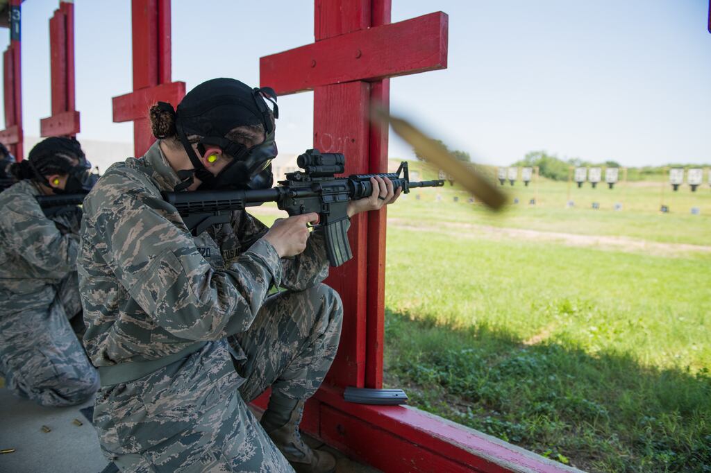Air Force, Space Force recruits to carry practice rifles at boot camp