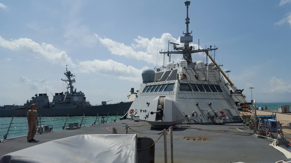 Decision Nearing on Where To Fix Damaged LCS