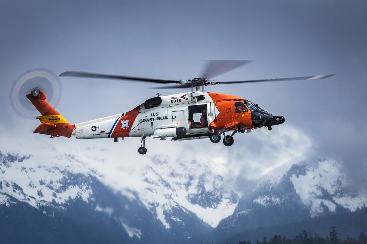 Coast Guard helicopter crashes on southeast Alaska island
