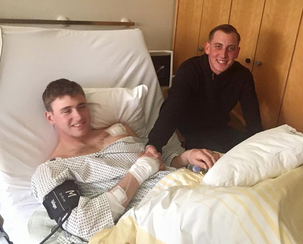 'I died': Soldier recovers after collapse in Germany