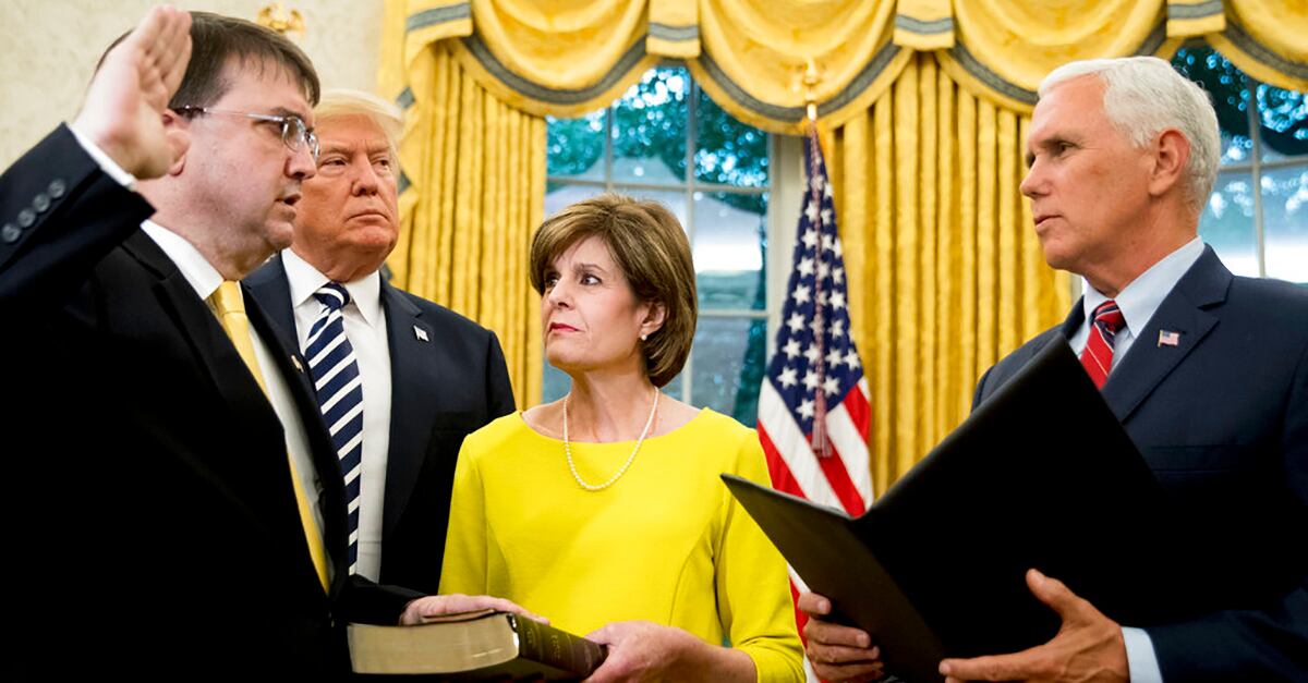 Robert Wilkie sworn in as Trump’s Veterans Affairs secretary
