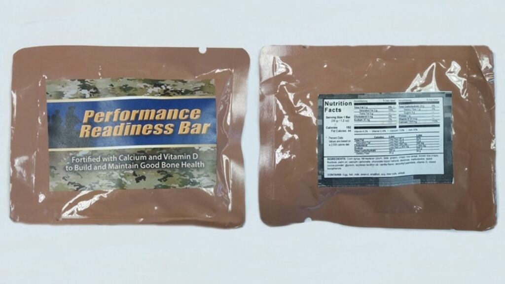 Army develops new nutritional bed-time snack bar for basic trainees