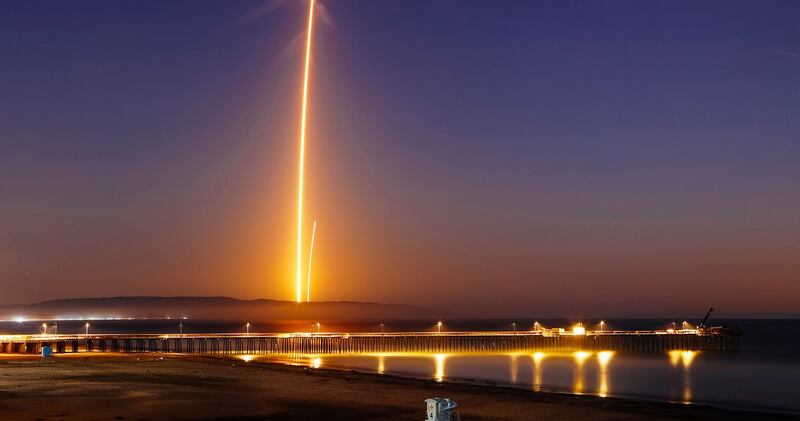 Air Force test-launches missile from California base