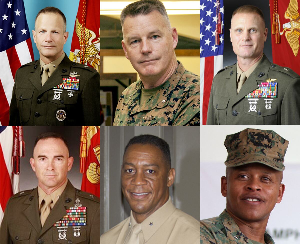 6 Marine Corps generals, colonel tapped for promotion