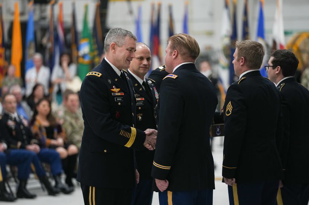 Special ops aviation unit presents dozens of valor, combat awards