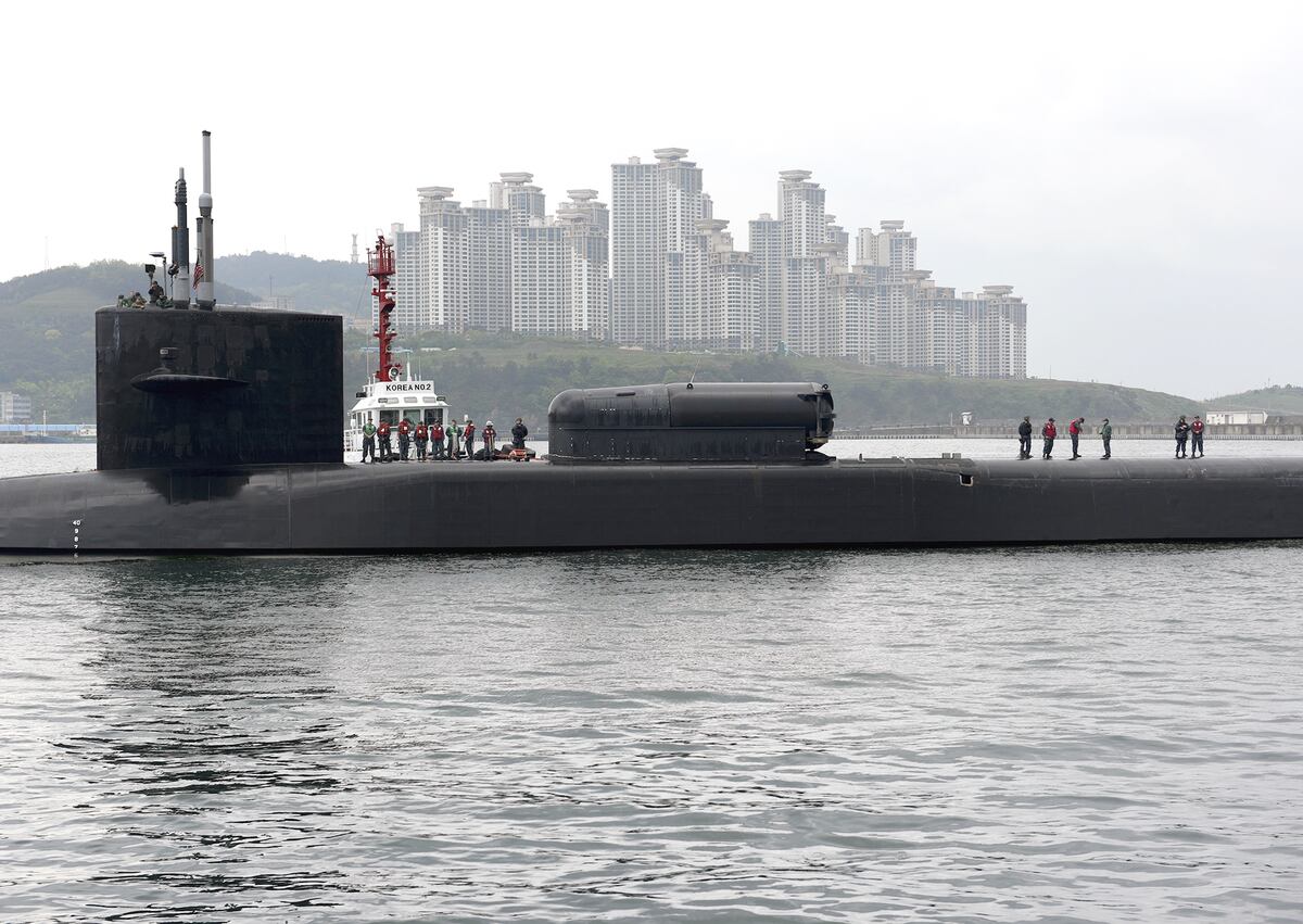 Missile submarine joins US naval 'armada' in Korea