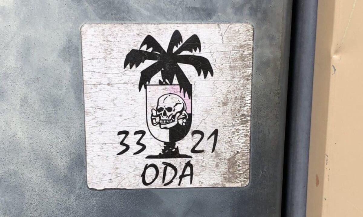 The roots of this unofficial Nazi-inspired Army Green Beret logo